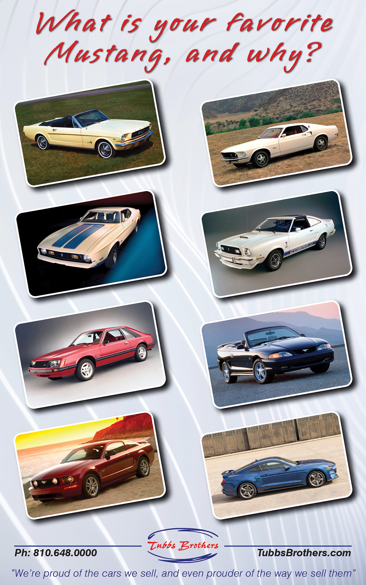 What is your favorite Mustang… and why? – Tubbs Brothers, Inc Blog